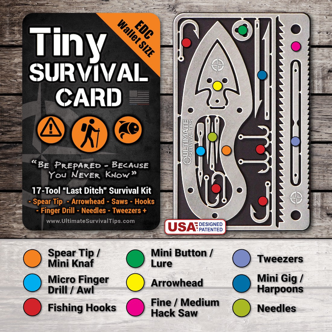 Tiny Survival® Card 2.0 – Ultimate Survival Tips