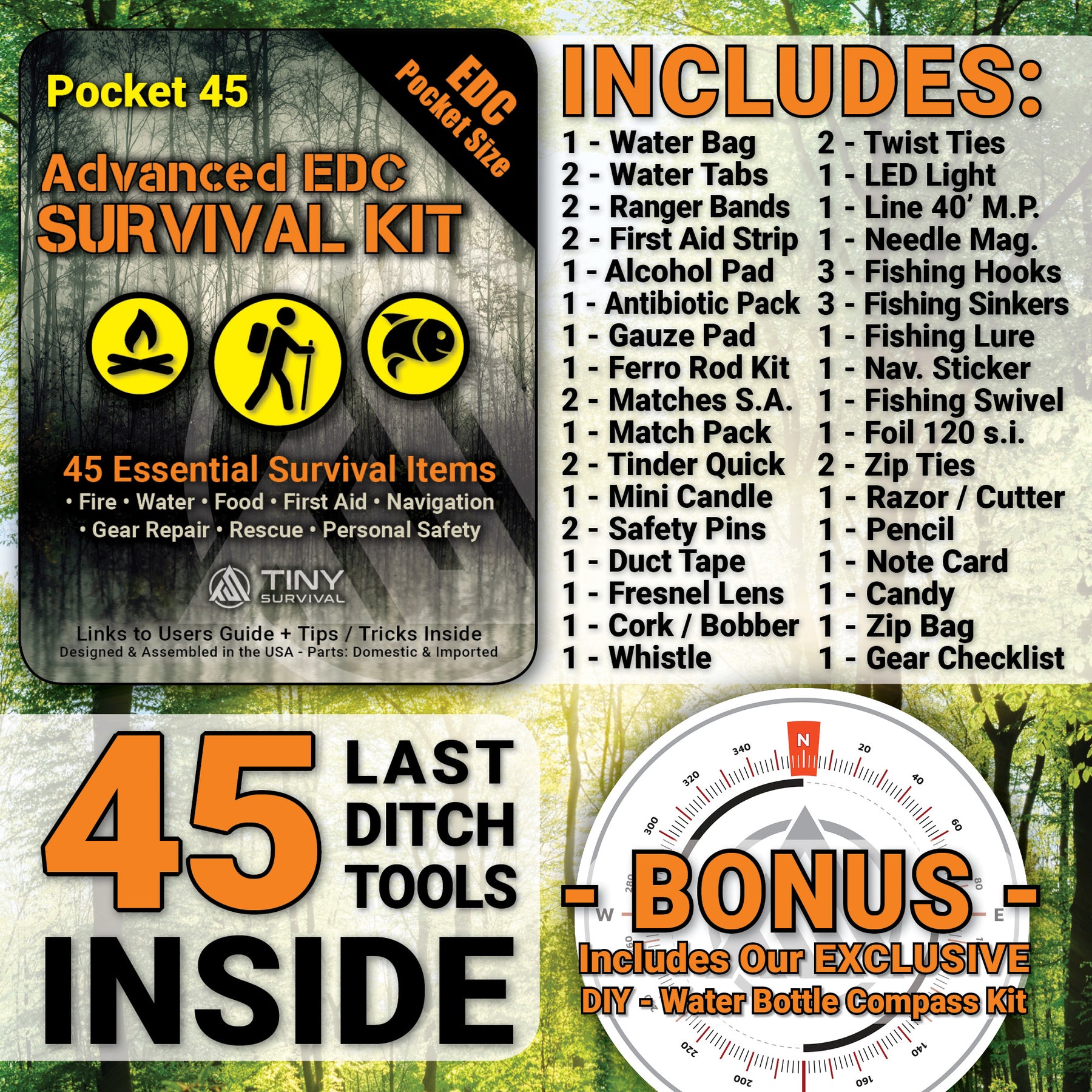 Pocket 45 Advanced Survival Kit – Ultimate Survival Tips