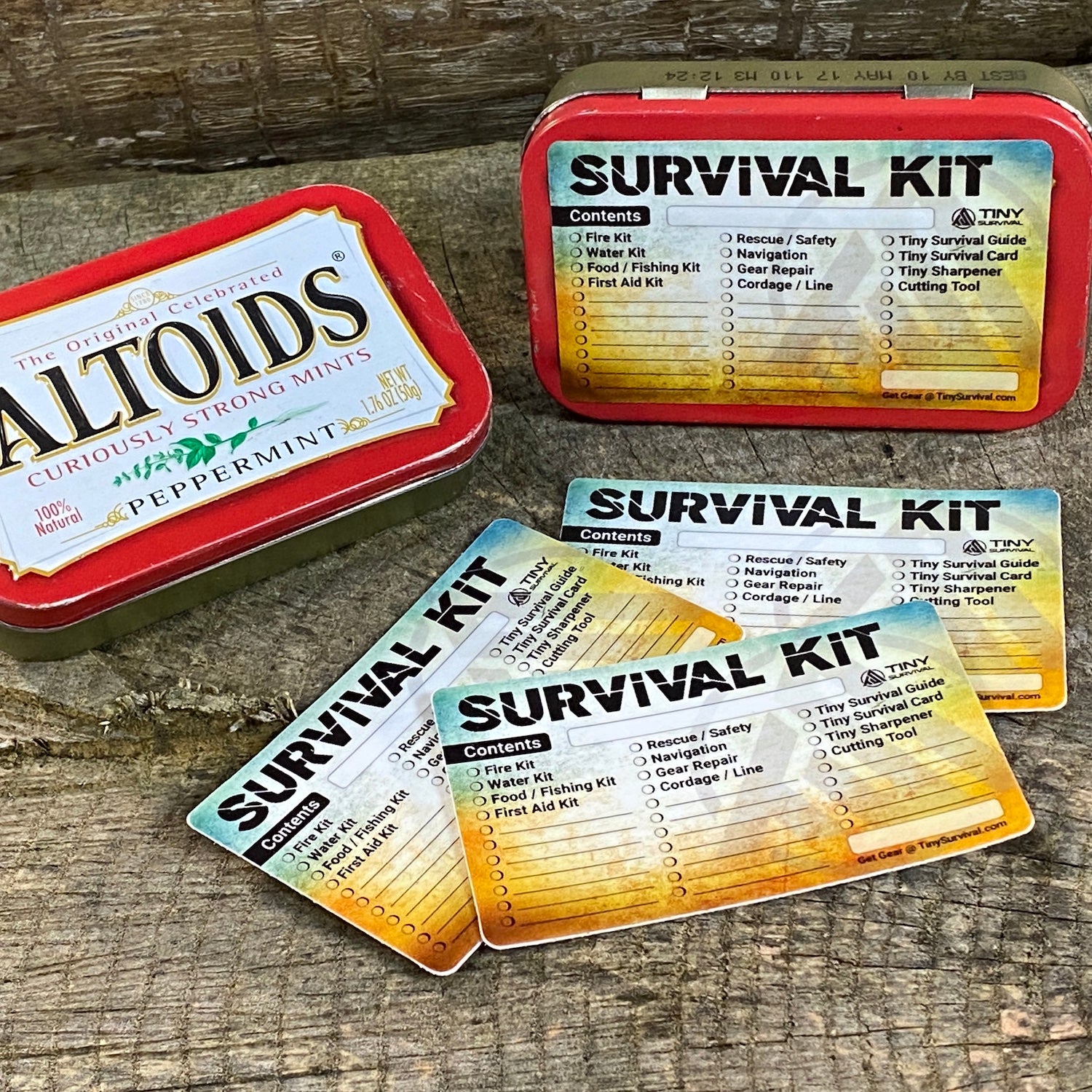 DIY - Altoid Tin - Tiny Survival Kit Checklist Stickers - 3 Pack ...
