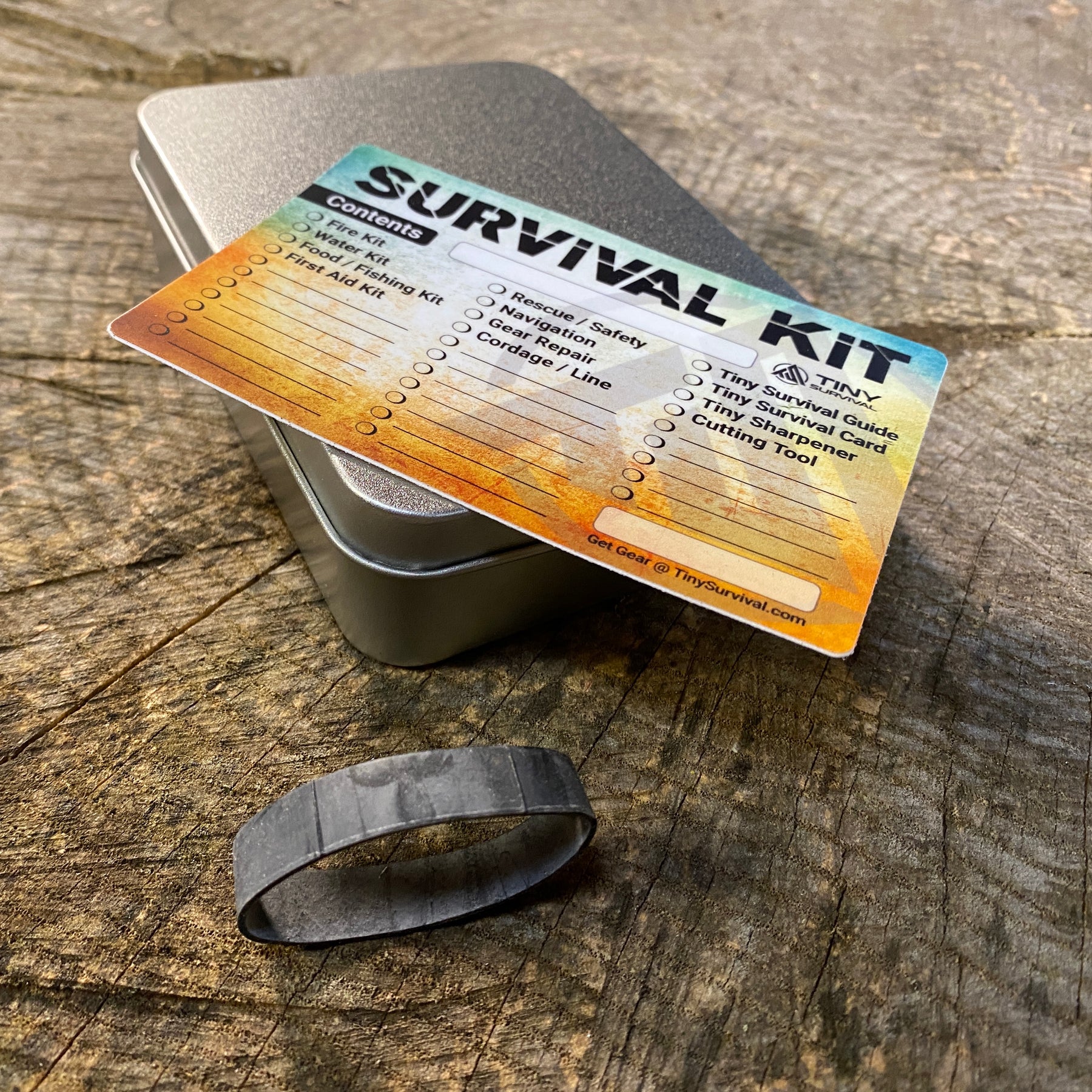 Tiny Survival Tin Kit: Rectangle - LARGE (13.3 c.i.) – Ultimate ...